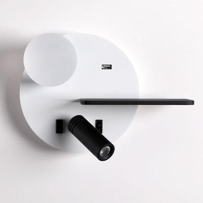China Bedside reading wall lamp acrylic ball USB wireless charger bedroom bed board light living Bedhead wall light for hotel for sale