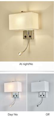 China Lámpara de pared de soporte E27 estilo chino con interruptor lámpara de pared de noche lámpara de pared de lectura cuadrada luz de pared villa proyecto de hotel en venta