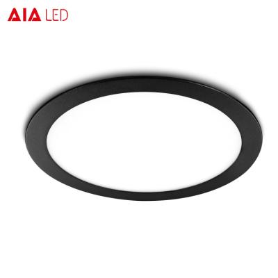 China Round Black AC85-265V recessed IP20 18W ultrathin LED Panel light for sale