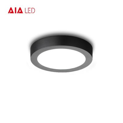 China Good price surface mounted 12W Round black LED panel light fixture led downlight for sale