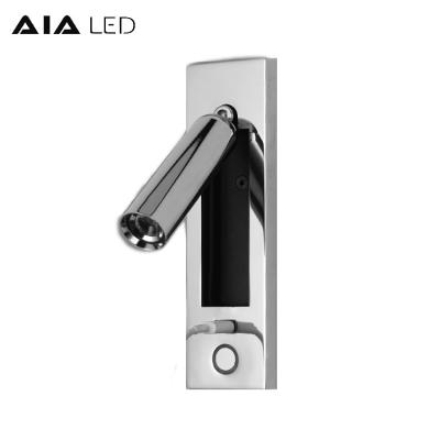 China IP20 la luz ajustable de la pared de la cabecera de la carga por USB LED/la luz llevada interior de la pared del cabecero/llevó la luz de la pared de la lectura en venta