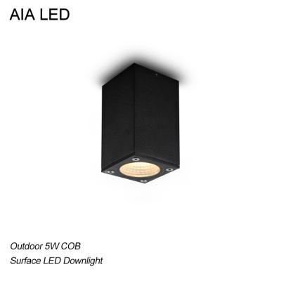 China IP65 black Square 5W CreeCOB LED downlight&LED Ceiling light for office for sale