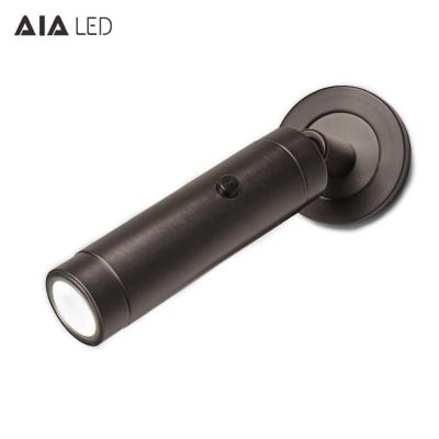 China Luz flexible negra montada en la pared de la lectura de Matt LED/luz llevada interior de la pared del cabecero de la luz de la pared de la cama para el hotel en venta