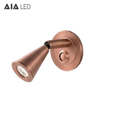China Push-button LED headboard reading wall light/led bed wall light LED bedside wall light for hotel project for sale