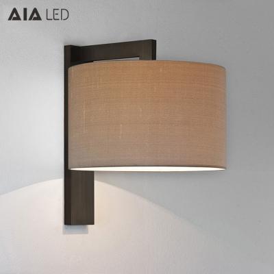 China Luz montada en la pared de la pared de la lectura de la luz de la pared del cabecero de la sombra de la tela y luz llevada interior de la pared de la cama para el hotel lujoso en venta