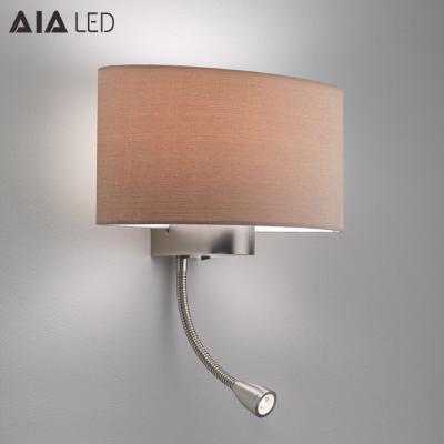 China Luz ajustable de la pared del cabecero y luz de lectura llevada interior de la lectura de la cama de la lámpara de pared para los hoteles de lujo en venta