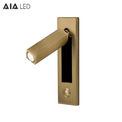 China El contemporáneo ajustable llevó la lámpara de lectura de la cama de la luz de la pared de la cabecera de la luz de la pared de la lectura en venta