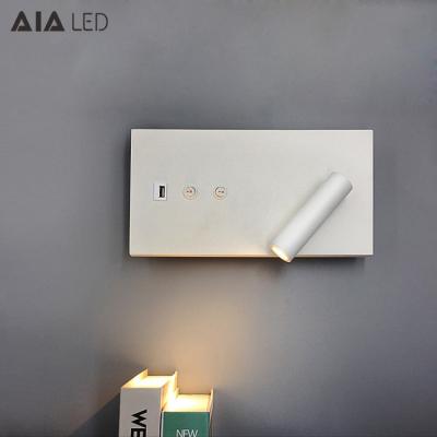 China el hotel llevó la lámpara de lectura llevada usb flexible de la luz de la pared de la lectura de la cabecera/la luz llevada de la pared del libro en venta