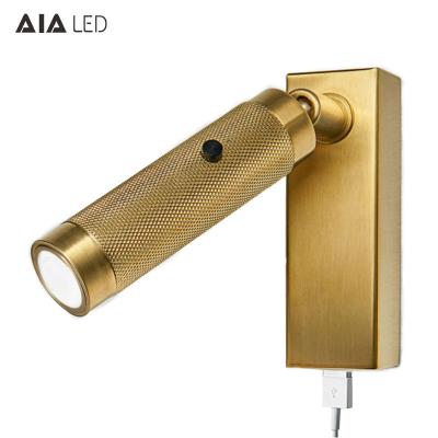 China La superficie montó la lámpara de pared de la lectura del USB/la luz ligera moderna de la luz de la pared de la cabecera/del usb de la lectura/de la pared de la cama en venta