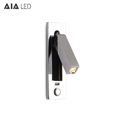 China El usb moderno llevó luces llevadas 3W llevadas IP20 de la pared del cabecero de la luz de la cabecera de la pared de la luz de la pared de la cama en venta