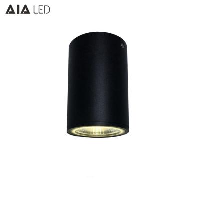 China Outside surface mounted dimmable IP65 waterproof black 12W COB LED downlight&LED down lamp for bathroom for sale