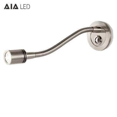 China Luz flexible montada ahuecada 3W de la pared de la cama dentro de la luz de la pared de la lectura del bedsdie para la decoración del chalet en venta