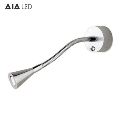 China IP40 llevó la luz llevada 3W de la pared del cabecero de la luz de la pared de la cabecera de la luz de la pared de la lectura del cuello de cisne para la decoración del chalet en venta