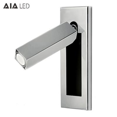 China La lámpara de pared contemporánea de la lectura del interior IP20 3W ajustable llevó la luz ligera de la pared de la cabecera del cabecero en venta