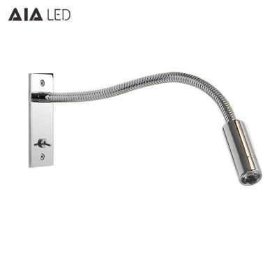 China La luz ahuecada 3W de la pared del cuello de cisne llevó la luz llevada luz de la lectura del cabecero de la pared de la cama del dormitorio en venta
