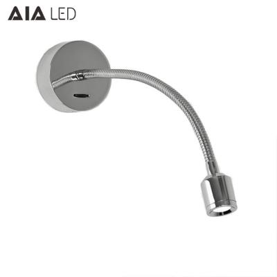 China Las lámparas de pared llevadas flexibles montadas superficie del cabecero 3W ajustable llevaron las lámparas de pared de la lectura en venta