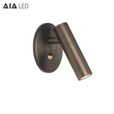 China La lámpara de pared montada ahuecada de la lectura de la cama 3W ajustable llevó la luz de la pared del cabecero de la luz de la pared de la cabecera en venta