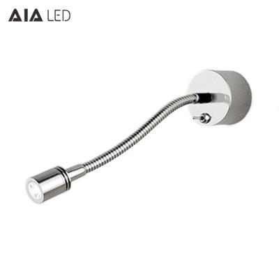 China Lámpara de lectura flexible montada en la pared de la pared interior de 3W de la luz de la lectura de la pared IP40 para la decoración del chalet en venta