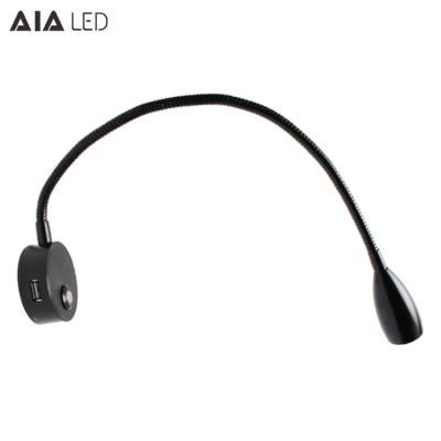 China La luz llevada flexible redonda de la pared del cabecero de la luz de la pared de la cama llevó la luz de la lectura de la cabecera para el dormitorio en venta