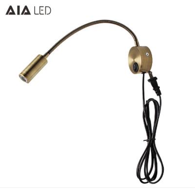 China IP40 llevó la luz interior de la pared de la luz LED de la lectura del cuello de cisne de la luz USB 3W de la lectura del cabecero de la cama para el hotel en venta