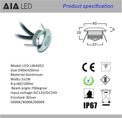 China Mini LED underground light/LED floor light/LED floor lamp stair wall light for building square for sale