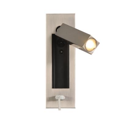 China La luz interior ajustable de la pared del dormitorio del usb LED del interruptor/llevó la luz de la pared del cabecero para el chalet en venta