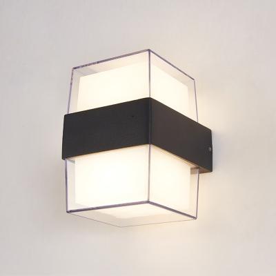 China Manufacturer waterproof IP65 acrylic 12W exterior wall lighting fitting outdoor wall lamp light fixtures en venta