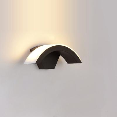 China Waterproof IP65 door 12W exterior wall lighting fitting outside bounding wall lamp light fixtures for villa en venta