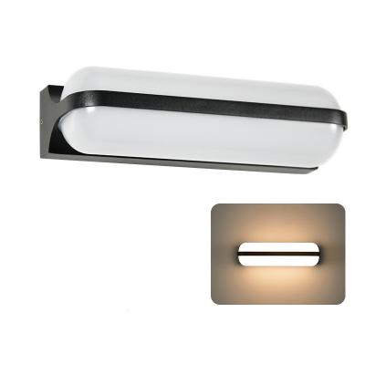 China aluminium IP65 PIR sensor 12W outdoor wall lighting fitting external wall lamp light fixtures for hotel en venta