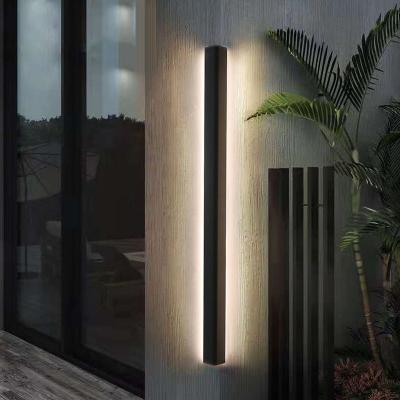 China Modern minimalist wall mouned lamp Indoor and outdoor creative corner led wall light Home background strip wall lamp en venta
