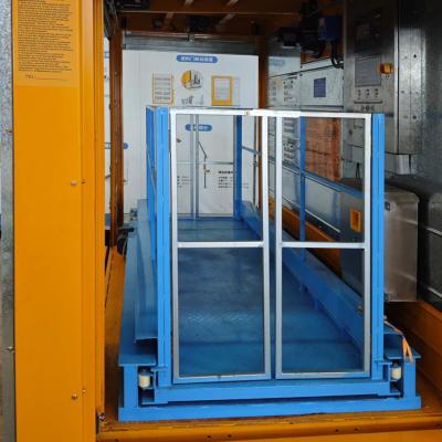 China 3-in-1 Solution Construction Hoist Cage with Retractable Load Deck Transport Personnel Bulk Material Palletised Loads for sale