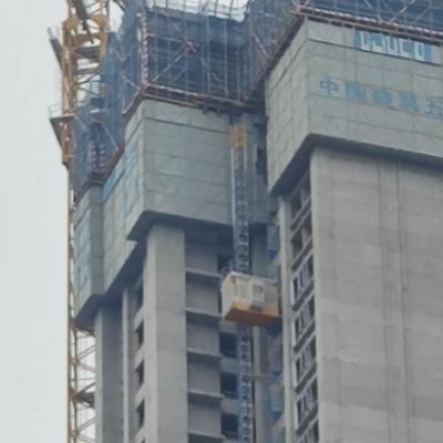 China Galvanised Mast Finish Construction Site Hoist Featuring Operating Temperature Range -20°C To 50°C Robust and Construction Elevator Solution for sale