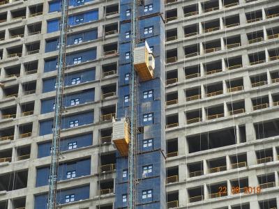 China Rack & Pinion 60 Meter / Minute Construction Hoist Elevator for sale