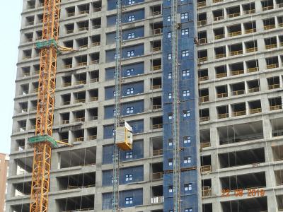 China Construction Sites 2000KG Per Cage Rack And Pinion Hoist for sale