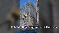 Extremely reliable，Very long work life, Very less failure Construction lifts