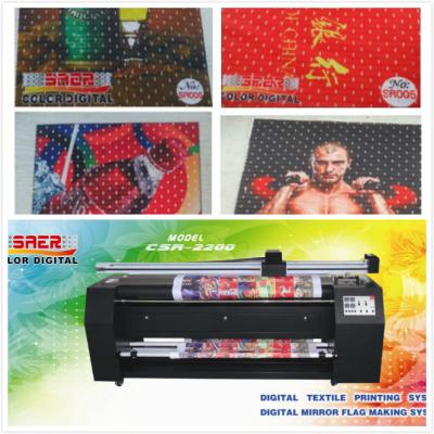 China CSR 3200 Heat Sublimation Printer Printing Polyester Flag For Advertisement for sale