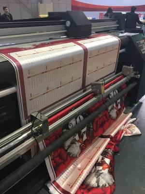 China Inkjet Textile Digital Printing Machine Sublimation Digital Printer 1400DPI 3 Inch Roll Diameter for sale