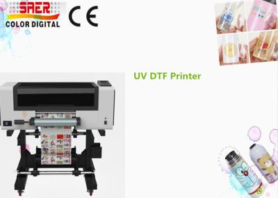 China UV DTF Printer All In One Transfer Film UV Printing Machine With 3 Pcs Head for sale