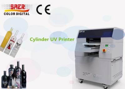 China Metal / Jar / Cans / Bottle Cylindrical Uv Bottle Printer Max Printer Depth 12mm for sale