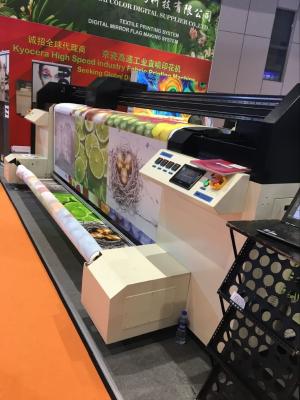 Китай 600 - 1800 печатная машина ткани Дпи, двойной принтер ткани Кмйк промышленный продается