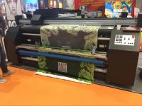 China Double Vision Fabric Plotter , Automatic  Inkjet Fabric Printing Machine for sale