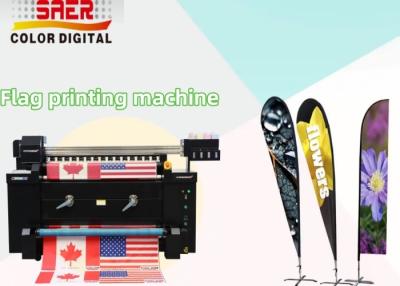 China Beach Flag Fabric Roll Digital Printing Plotter Large Inkjet Sublimation Flag Printing Machine for sale