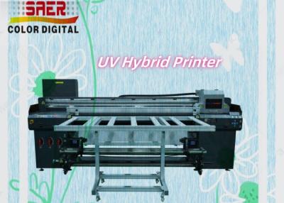China Hybrid UV Printer For Flat And Roll Material Speedy UV Hybrid Printer for sale