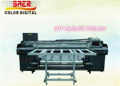 China UV Hybrid Printer Flatbed And Roll To Roll Printing Machine With High Resolution for sale
