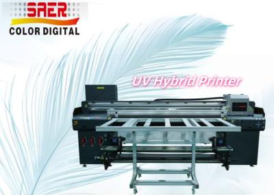 China Roll To Roll And Flatbed UV Printer CMYK White Varnish UV Printing Machine for sale