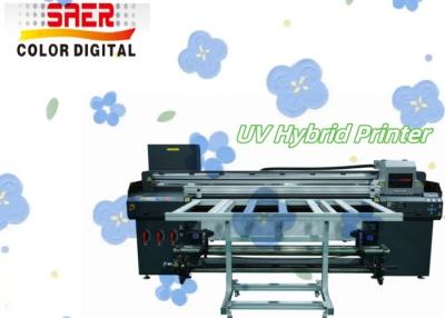 China Factory Selling Roll-to-roll And Flatbed 2 In 1  UV Printer CMYKW  Varnish for sale