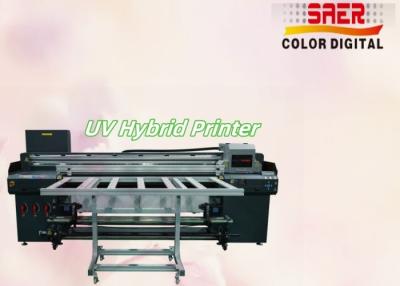 China Automatic High Speed Flatbed and Roll to Roll All-in-one Inkjet Printer UV Hybrid Printing Machine for sale