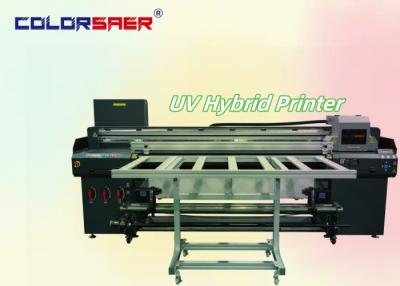 China UV Hybrid Digital Printing Plotter Flatbed and Roll to Roll UV Hybrid Inkjet Printer Manufacturing for sale