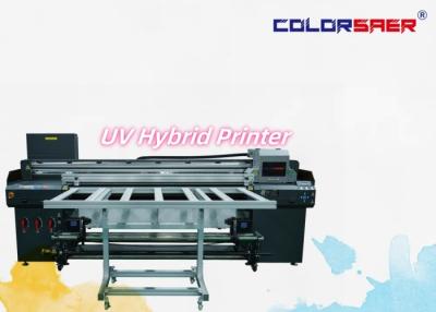 China 6 Feet Digital UV Printing Machine With High Resolution Flatbed And Roll To Roll UV Hybrid Plotter for sale