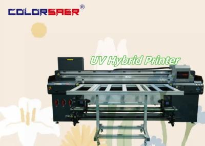 China Large Format Plotter Roll To Roll & Flatbed UV Hybrid Printer Plates And Banners Printing Table 1.8m UV Hybrid Printer for sale